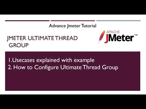 Jmeter Tutorial Jmeter Ultimate Thread Group Youtube