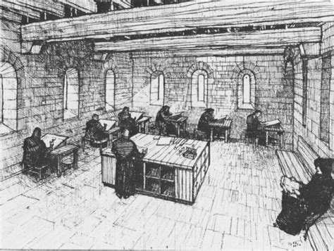 A Depiction Of A Monasterys Scriptorium The Isolated Workshop The