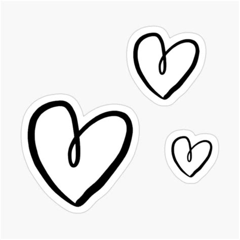 Heart Sticker Set Pretty In Pink
