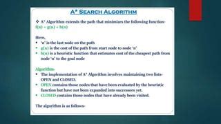 A Algorithm Of Artificial Intelligence For BCA Students PPTX