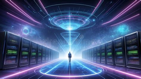 Quantumquotient S Data Genesis Unveiled Ai Generate Stock Illustration Illustration Of