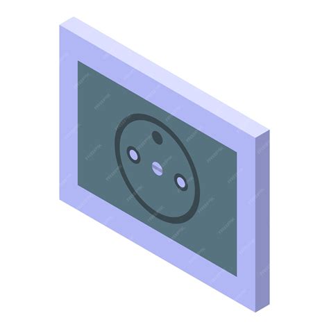 Premium Vector Black Power Socket Icon Isometric Of Black Power Socket Vector Icon For Web