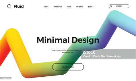 時尚的抽象設計範本與3d 流形狀動態漸變組合適用于著陸頁封面宣傳冊傳單演示文稿橫幅向量例證eps10向量圖形及更多互聯網圖片 Istock