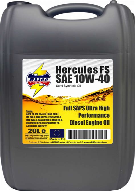 Hercules FS SAE 10W-40 - RS200