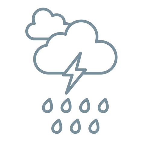 Premium Vector Thunderstorm Icon
