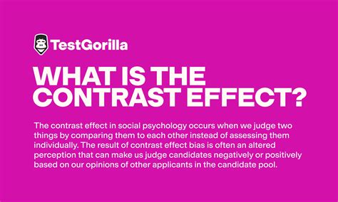 The Contrast Effect Bias In Recruiting Testgorilla