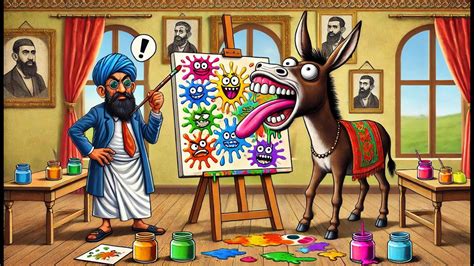 حکایت مُلّا نصر الدین و خرش در کلاس نقاشی Youtube