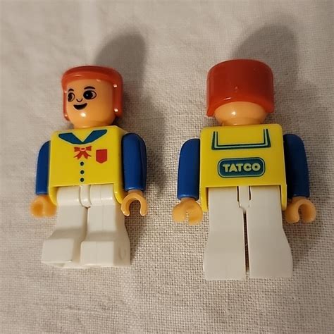 Tatco Toys 2 Vintage Tatco Mini Figures From Vintage Building