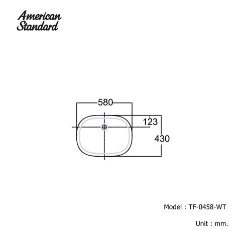 TF-0458-WT อ่างล้างหน้า แบบฝังใต้เคาน์เตอร์ รุ่น ACTIVE 58 - bangkokceramic