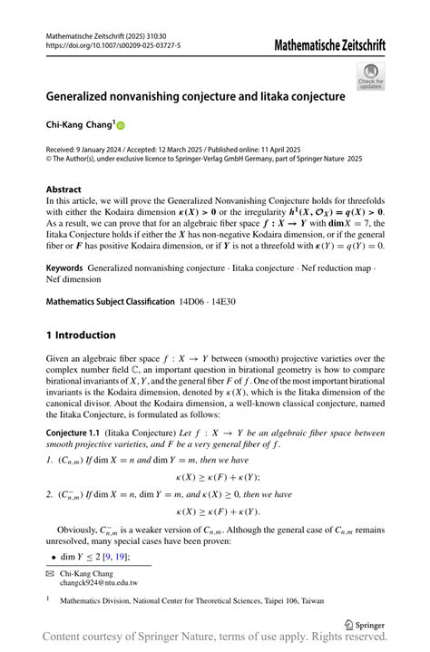 Generalized Nonvanishing Conjecture And Iitaka Conjecture
