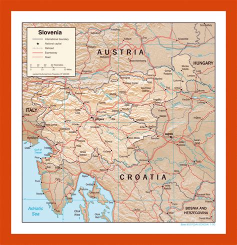 Political Map Of Slovenia Maps Of Slovenia Maps Of Europe