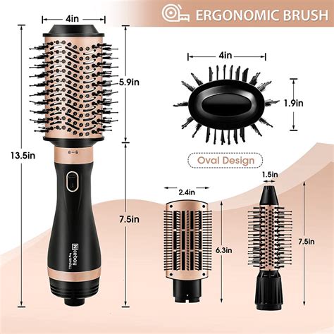 Hair Dryer Brush 4in1 Hot Air Brush For Straighteningcurlingdrying