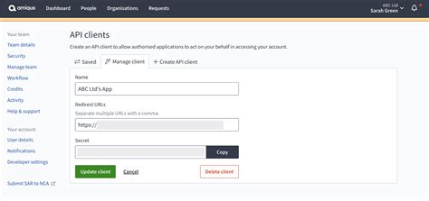Oauth Amiqus Developers
