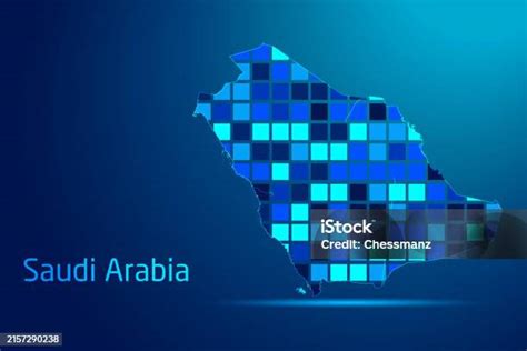 사우디 아라비아 네트워크 디지털 기술 그래픽 일러스트레이션의 개념 블루 색상 인터넷 미래 개념도 가상현실에 대한 스톡 벡터 아트 및 기타 이미지 Istock