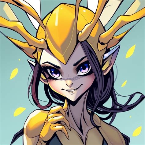 Alien Demon Bee Insect Yellow Flirty Furry Ai