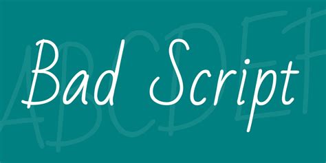 Bad Script Regular Font Xfonts Pro