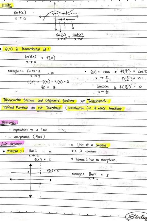 Solution Calculus Formulas And Examples Studypool