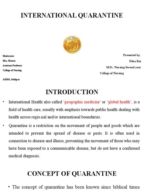 International Quarantine Pdf Quarantine Zika Fever