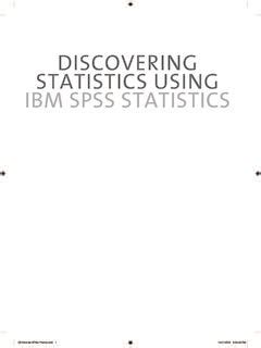 DISCOVERING STATISTICS USING IBM SPSS STATISTICS Discovering Statistics Using Ibm Spss