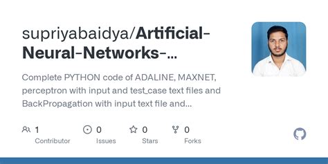 github supriyabaidya artificial neural networks algorithm python