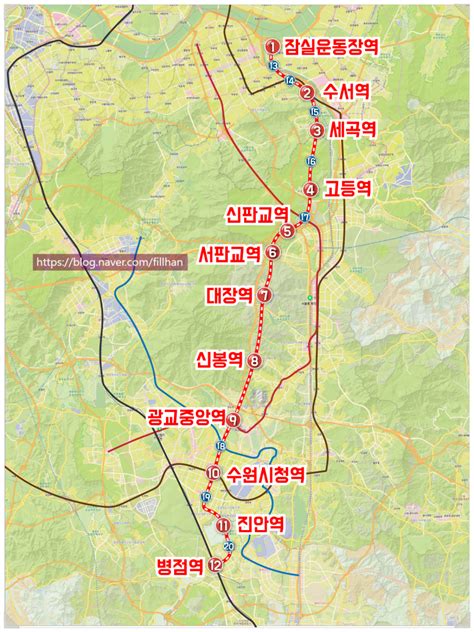 3호선 남부연장 대신 신강남선 민간투자사업 제안 예상 노선도 및 실현 가능성 검토 네이버 블로그