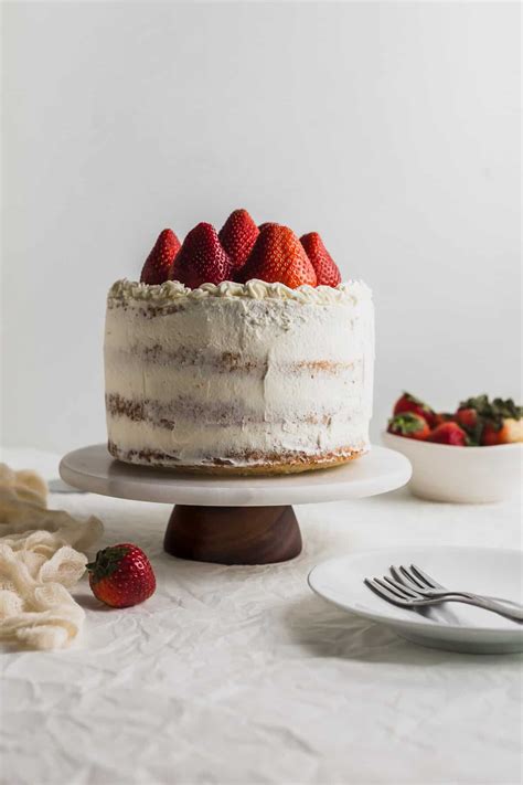 Strawberry Whipped Cream Cake Sift And Simmer