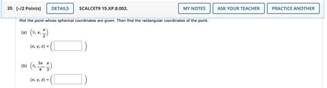 Solved Points DETAILS PREVIOUS ANSWERS SCALCET Chegg