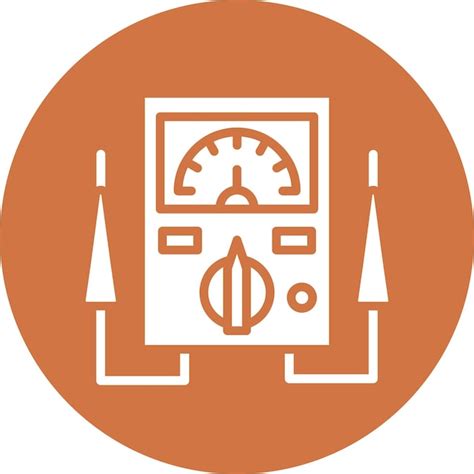 Premium Vector Voltmeter Icon Style