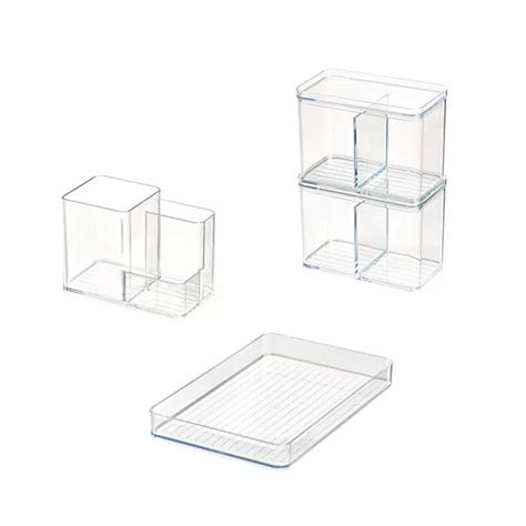 Idesign 3 Piece Makeup Organizer Set