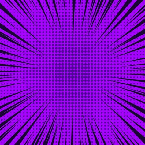 Premium Vector Purple Comic Book Page Background In Pop Art Style