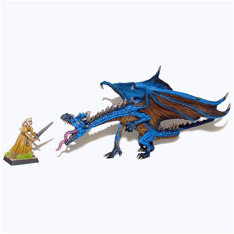 The Damsel And The Dragon Old School Miniatures