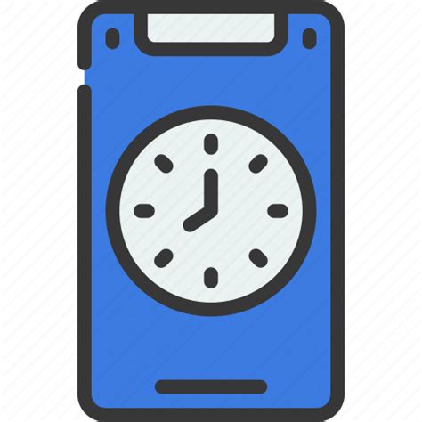 Mobile Clock Phone Time Organise Icon Download On Iconfinder