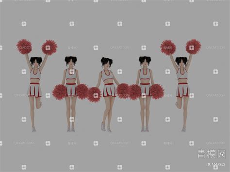 【啦啦队美女人物3d模型】 现代vr无灯光有贴图max2016啦啦队美女人物3d模型下载 Id1647252 免费3dmax模型库 青模3d模型网