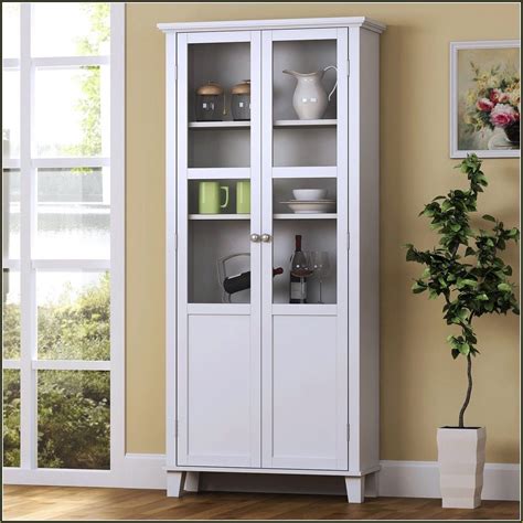 Free Standing Kitchen Cabinets With Glass Doors Things In The Kitchen