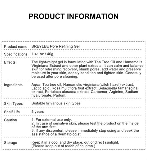 Breylee เบรย์ลี พอร์ รีไฟน์นิ่ง มอยส์เจอร์ไรซิ่ง เจล 40 กรัม Shopee