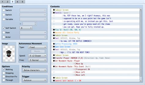 Characters Cant Move After Event Rpg Maker Forums