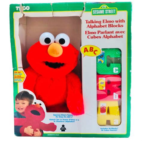 Elmo Sesame Street Blocks Cartoon Customized Wall Dec