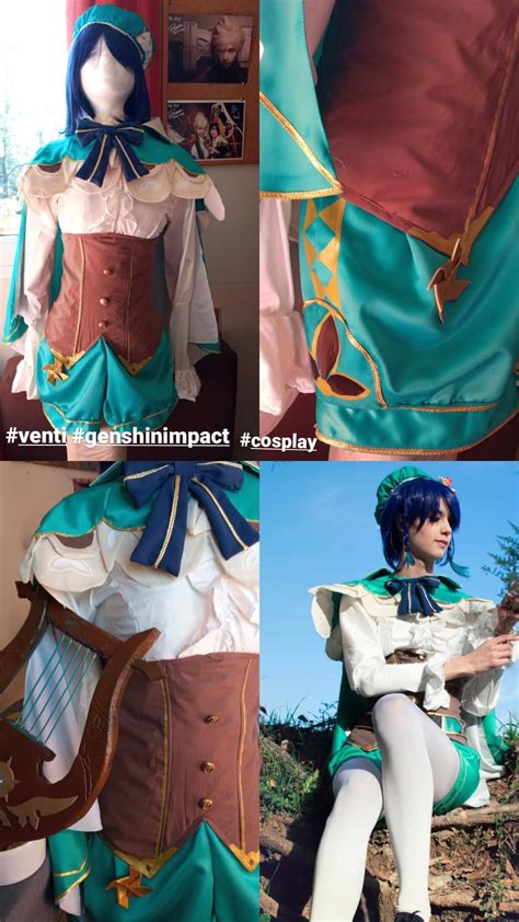 My Ventis Cosplay Tutorial Diy From Genshin Impact Finished Pictures