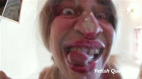 Scary Face Behind Glass Fetish Queen Clips4sale