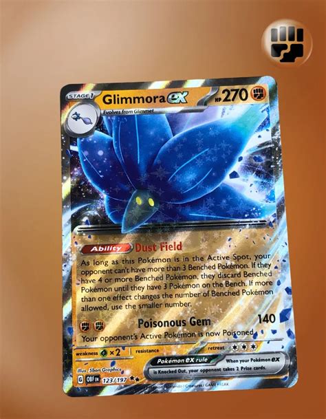 Glimmora Ex 123 197 Obsidian Flames TCG Coleccionistas