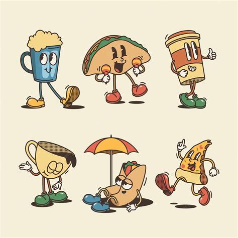 Premium Vector Fun And Playful Vector Food And Drink Illustrations