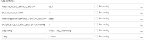 Nodejs Node Js Restfull Api On Azurereturns Error 5001001