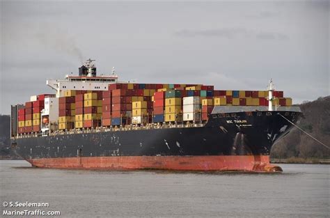 Ship Msc Tianjin Container Ship Registered In Liberia Vessel