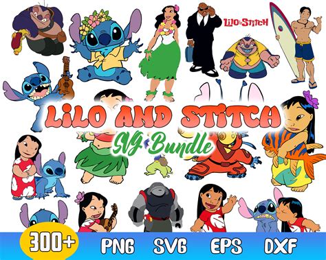 Lilo And Stitch Clipart Bundle Lilo And Stitch Svg Stitch Inspire