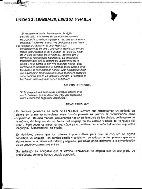 Lenguaje Lengua Y Habla Pdf