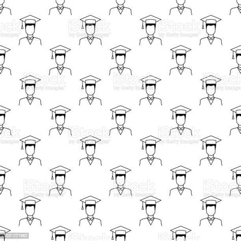 패턴 스타일에서 학생 아이콘입니다 Proffecions 컬렉션 아이콘 중 하나는 Ui Ux에 대 한 사용할 수 있습니다 교습에
