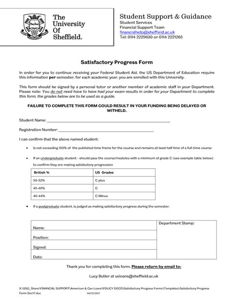 Fillable Online Satisfactory Academic Progress Form Pdf 111kb Fax Email Print Pdffiller