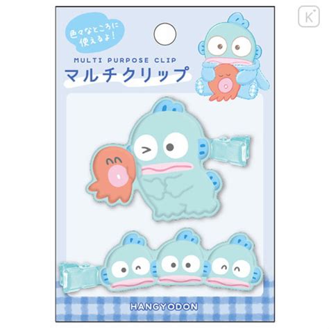 Japan Sanrio Hair Clip Pcs Set Hangyodon Kawaii Limited