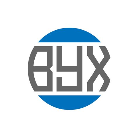 Diseño De Logotipo De Letra Byx Sobre Fondo Blanco Concepto De