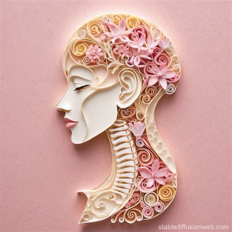 Female Neck And Cervical Spine Medical Illustration Stable Diffusion